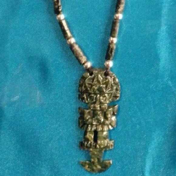 Jewelry | Peruvian Necklace Made Of Thread And Natural Stone | Poshmark